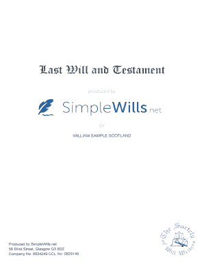 Fillable Online WILLIAM SAMPLE SCOTLAND Fax Email Print - pdfFiller