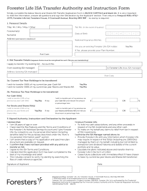 Foresters Financial - Fill Online, Printable, Fillable, Blank | pdfFiller