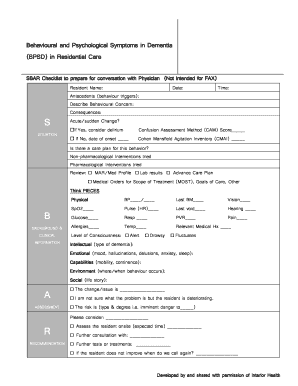 Fillable Online bcbpsd Behavioural and Psychological Symptoms in ...