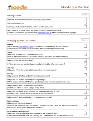 Fillable Online moodle aub edu Start of semester checklist.docx.docx ...
