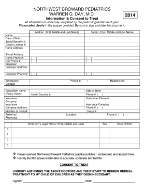 Fillable Online New Patient Info Packet Fax Email Print - pdfFiller
