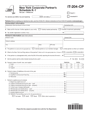 Fillable Online tax ny IT-204-CP Fax Email Print - pdfFiller