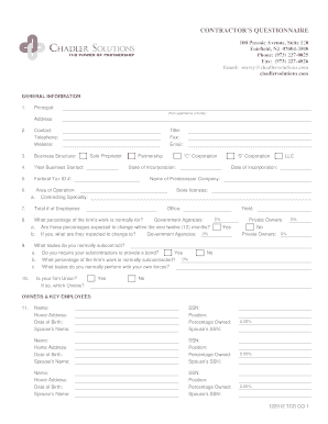 Fillable Online SURETY BOND ORDER FORM - chadlersolutions.com Fax Email ...