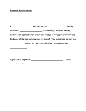 Fillable Online Letter of Authorisation - Bozorg Mehr Donya Fax Email ...