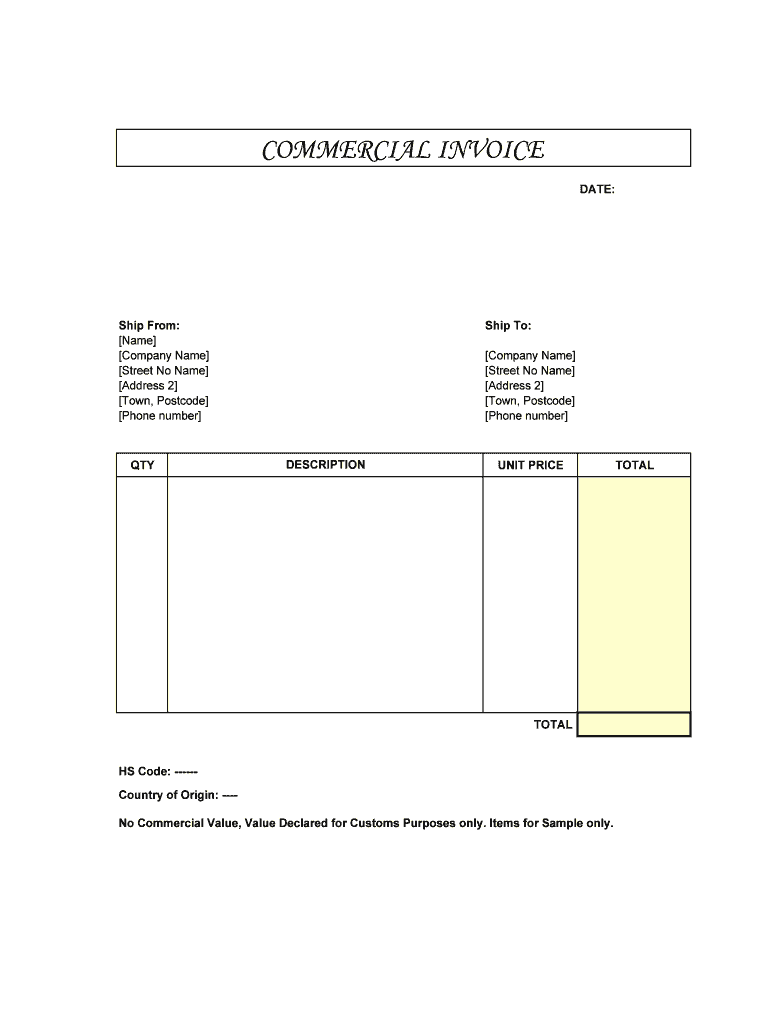 Fillable Online Invoice Fromat (002) - Trans Asia Express Courier ...
