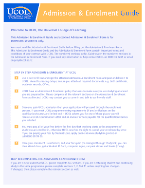 Fillable Online ucol co Welcome to UCOL, the Universal College of ...