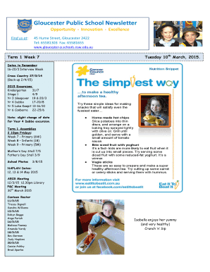 Fillable Online gloucester-p schools nsw edu You can position the text ...