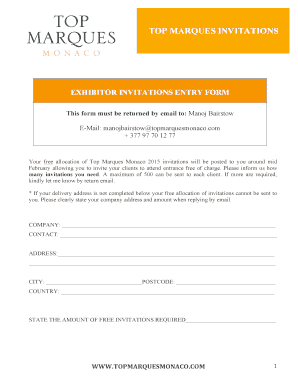 Fillable Online Invitations.docx Fax Email Print - pdfFiller