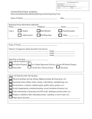 Fillable Online Safety and Security Incident Form Fax Email Print ...
