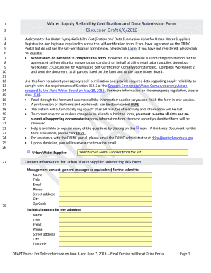 Fillable Online waterboards ca Water Supply Reliability Certification ...