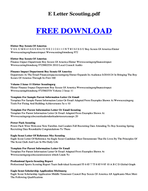 Fillable Online kudaponi 96 E LETTER SCOUTING PDF. E LETTER SCOUTING PDF Fax Email Print - pdfFiller