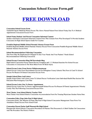 Fillable Online kudaponi 96 CONCUSSION SCHOOL EXCUSE FORM PDF ...