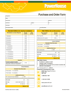 Fillable Online PowerHouse - Order From Standard Edition (Color).pub ...