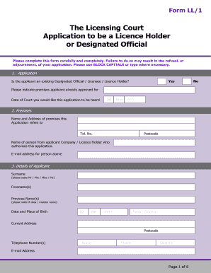Fillable Online Form LL/1 Fax Email Print - pdfFiller