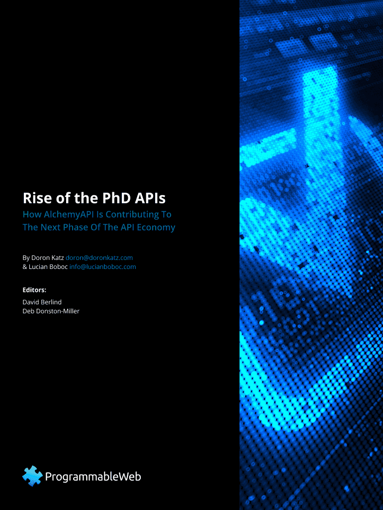 Fillable Online Rise of the PhD APIs - AlchemyAPI Fax Email Print ...
