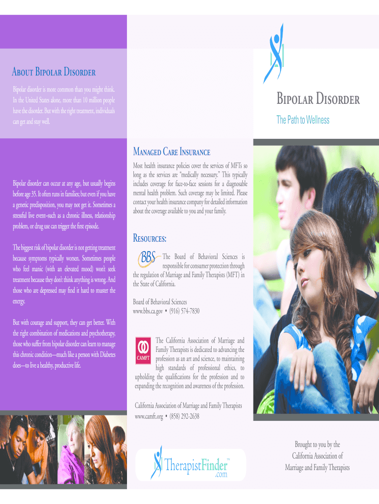 Fillable Online About Bipolar Disorder Fax Email Print - pdfFiller