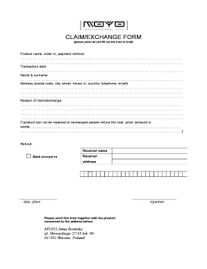 Fillable Online (please print out and fill out the form in bold) - M ...