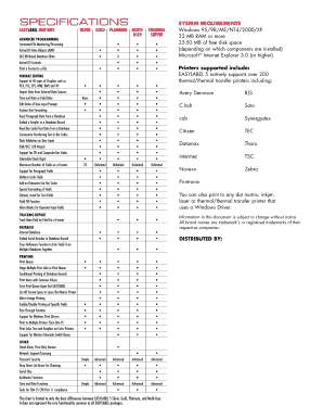 Fillable Online labelprinters co E R IN Bar Code Labeling and Product ...