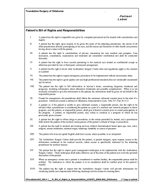 Fillable Online Pt Bill of Rights and Responsibilities - fscokc.com Fax ...