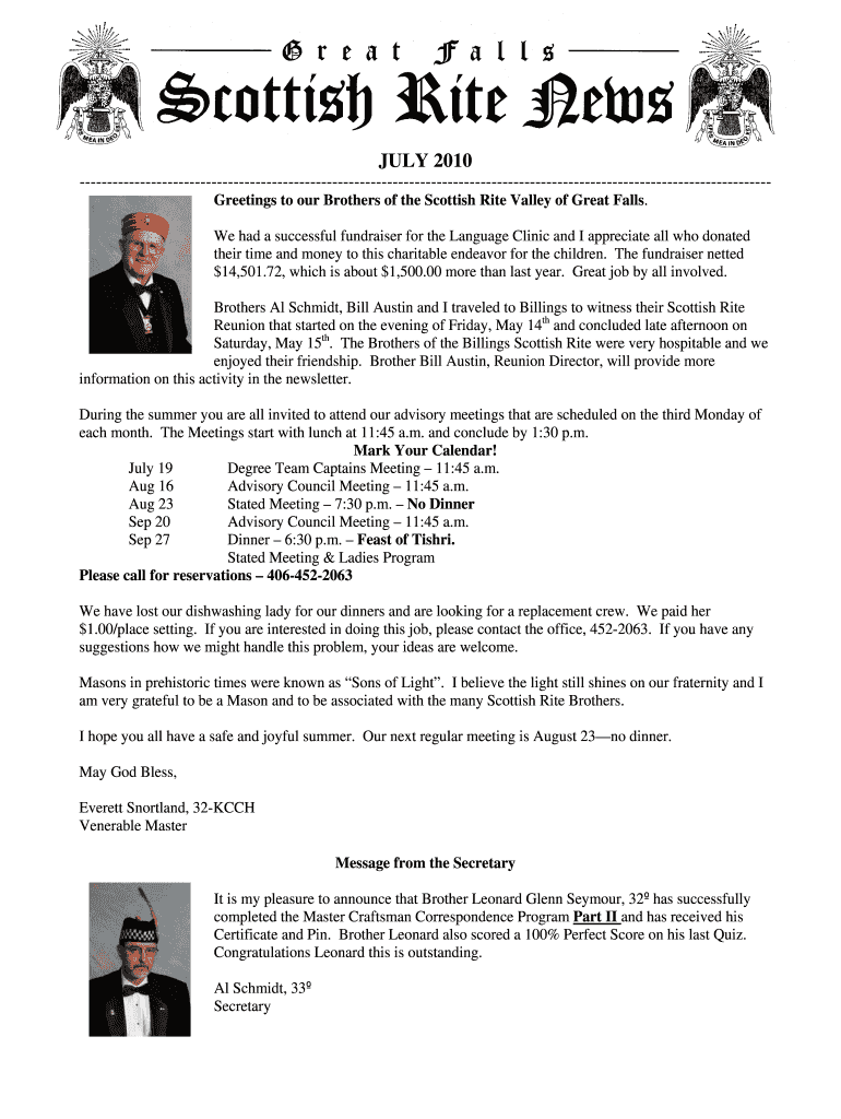 Fillable Online greatfallsscottishrite