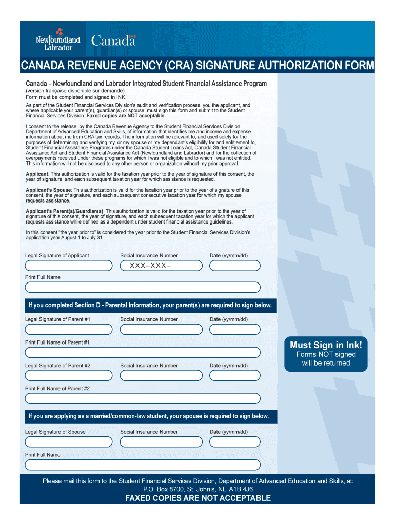 Fillable Online Canada Revenue Agency Form 2016 Fax Email Print - pdfFiller