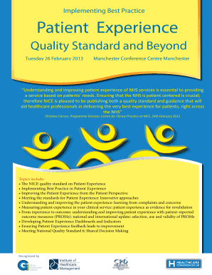 Fillable Online Patient Experience - my-medical-education.com Fax Email ...