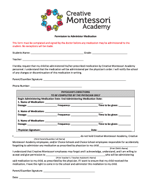 Fillable Online CMA Medication Form.docx Fax Email Print - pdfFiller