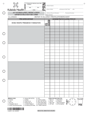 Fillable Online AS NEEDED (PRN) MEDICATION Fax Email Print - pdfFiller
