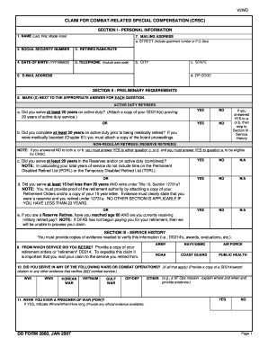 Fillable Online co sarpy ne CLAIM FOR COMBAT-RELATED SPECIAL ...