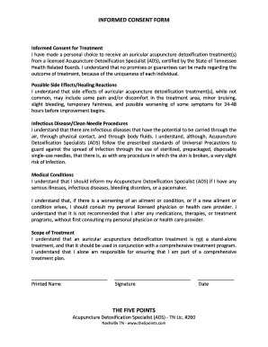 Fillable Online TFP Informed Consent - The Five Points Fax Email Print ...