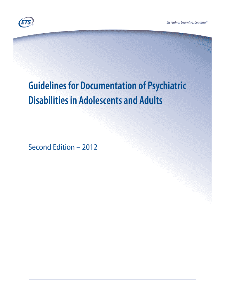 Fillable Online Guidelines for Documentation of Psychiatric Fax Email ...