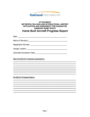 Fillable Online Home Built Aircraft Report - Oakland International ...