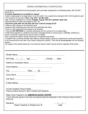 Fillable Online amdance ADC Reg Form 11-12 - amdance Fax Email Print ...