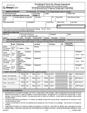 Fillable Online umc Underwritten by: National Guardian Life Insurance ...