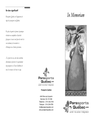 Remplissable En Ligne Remplissable Un don significatif Fax Email ...