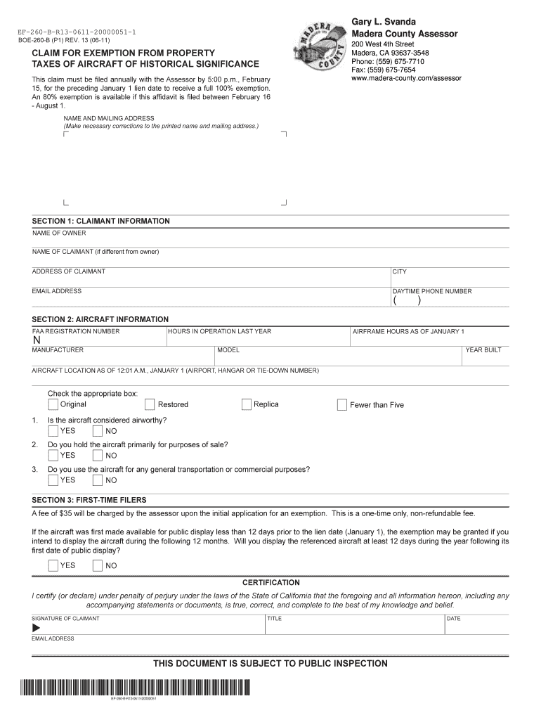 Fillable Online capropeforms EF-260-B-R13-0611-20000051-1 Fax Email Print - pdfFiller