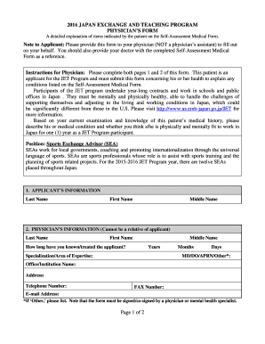 Fillable Online A detailed explanation of items indicated by the patient on the Self-Assessment ...