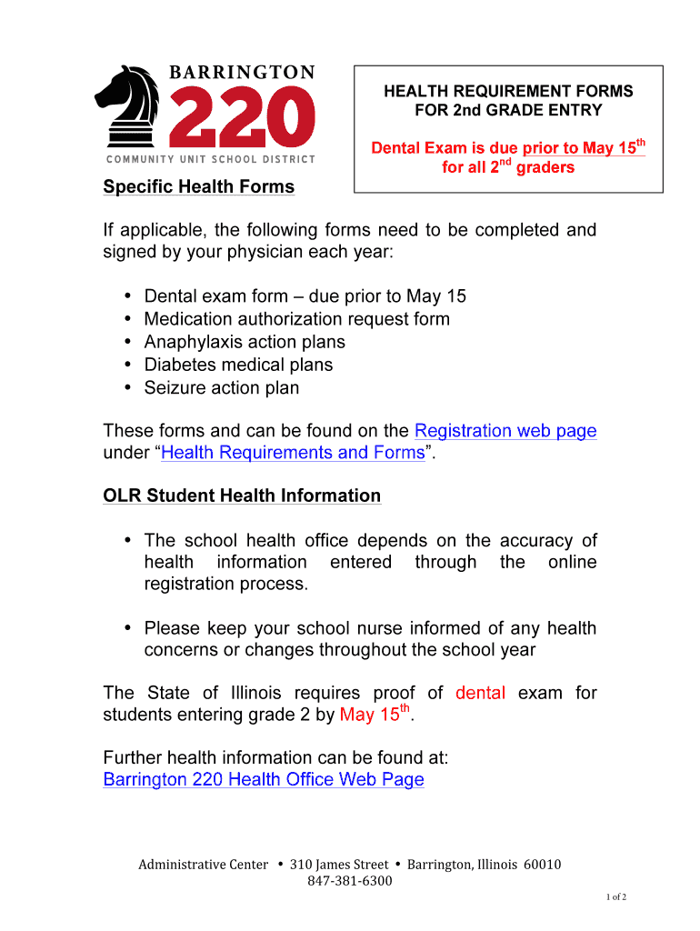 Fillable Online Grade 2 Health Info - English - NEED MED FORMS.docx Fax ...