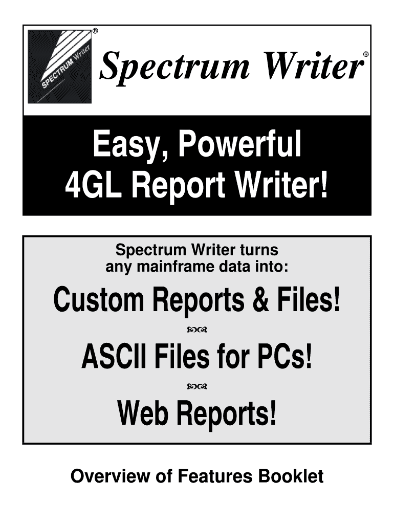 Fillable Online Spectrum Writer - pacsys.com Fax Email Print - pdfFiller