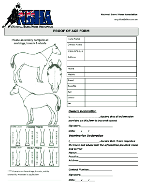 Fillable Online PROOF OF AGE FORM - nbha.com.au Fax Email Print - pdfFiller