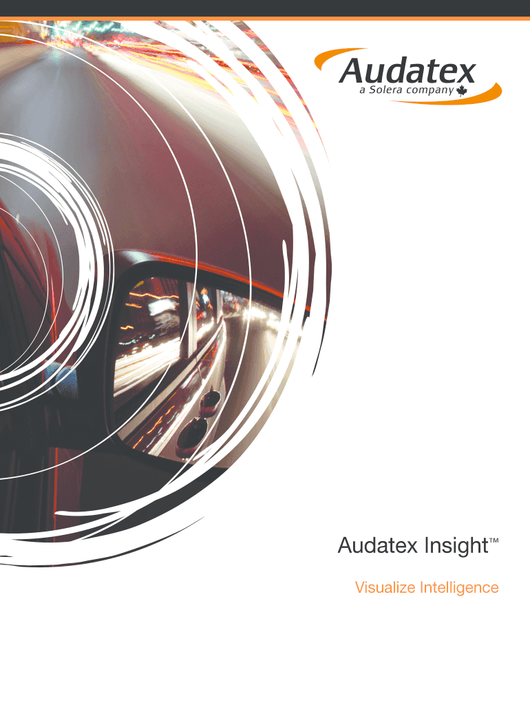 Fillable Online audatex Audatex Insight - audatex Fax Email Print ...