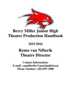 Fillable Online Berry Miller Junior High Fax Email Print - pdfFiller