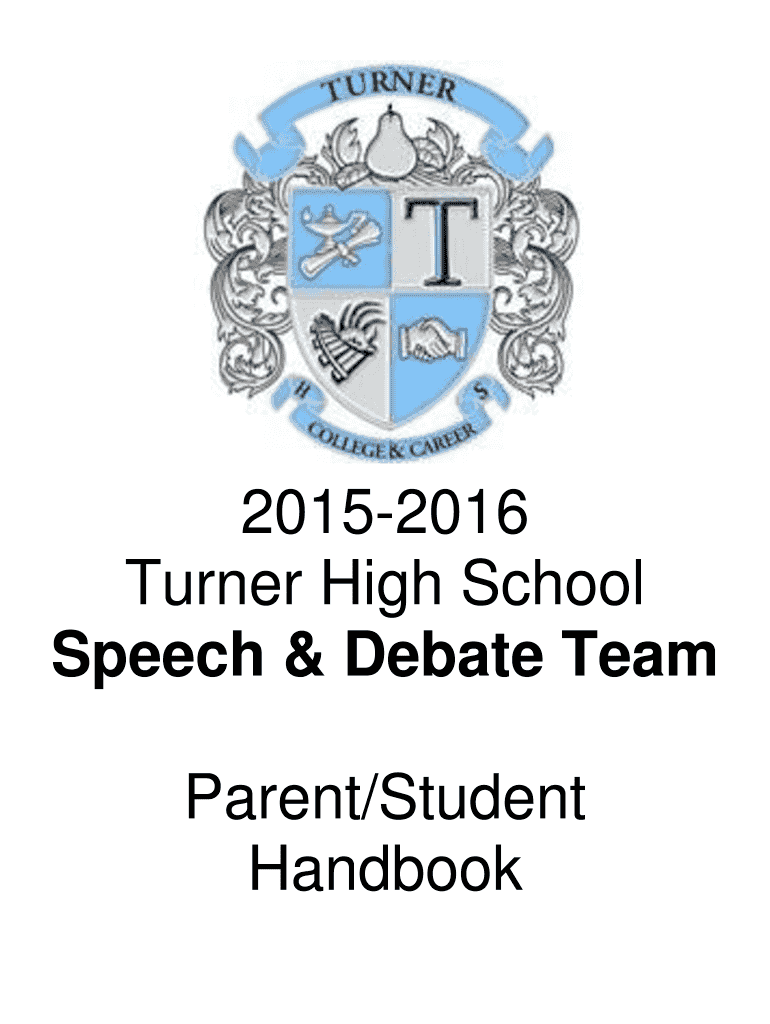 Fillable Online Turner Speech and Debate Handbook Fax Email Print ...