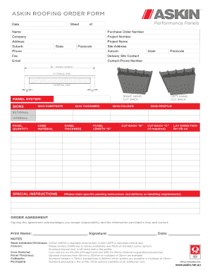 Fillable Online askin net ASKIN ROOFING ORDER FORM - askin.net.au ...