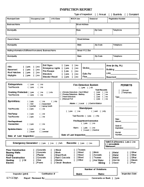 Fillable Online state nj Type of Inspection: - state nj Fax Email Print ...