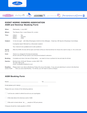 Fillable Online ehoa Agm form 2007 - EHOA - ehoa Fax Email Print - pdfFiller