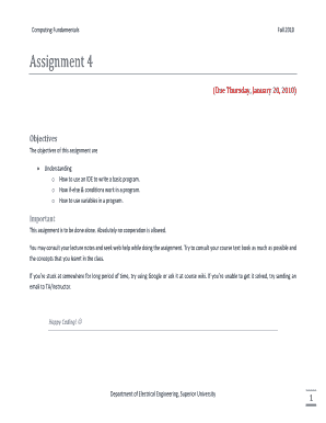 Fillable Online Assignment 4 - PBworks Fax Email Print - pdfFiller