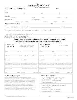 Fillable Online BIRTH DATE TELEPHONE Fax Email Print - pdfFiller