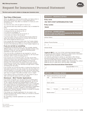 Fillable Online MLC Group Insurance Fax Email Print - pdfFiller
