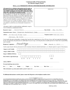 Fillable Online SOR Form 004 - 178I Inquiry for Publicrev051111final ...